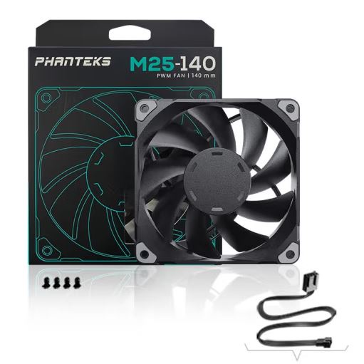 Phanteks M25-120 M25-140 120mm/140mm fan PWM D-RGB ARGB big air flow ...