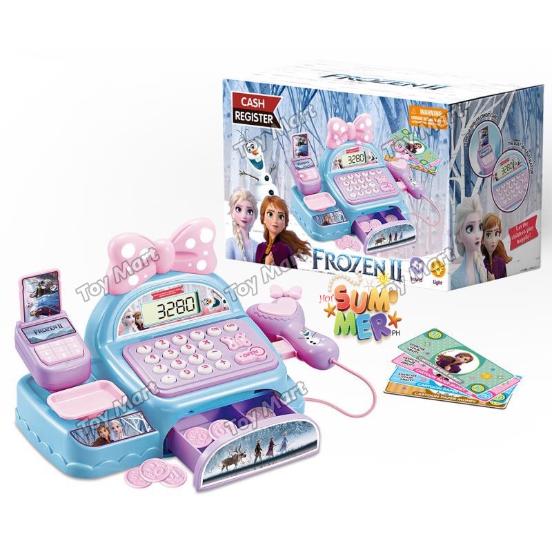 Musical light cash register toy with real calculator | Shopee Philippines