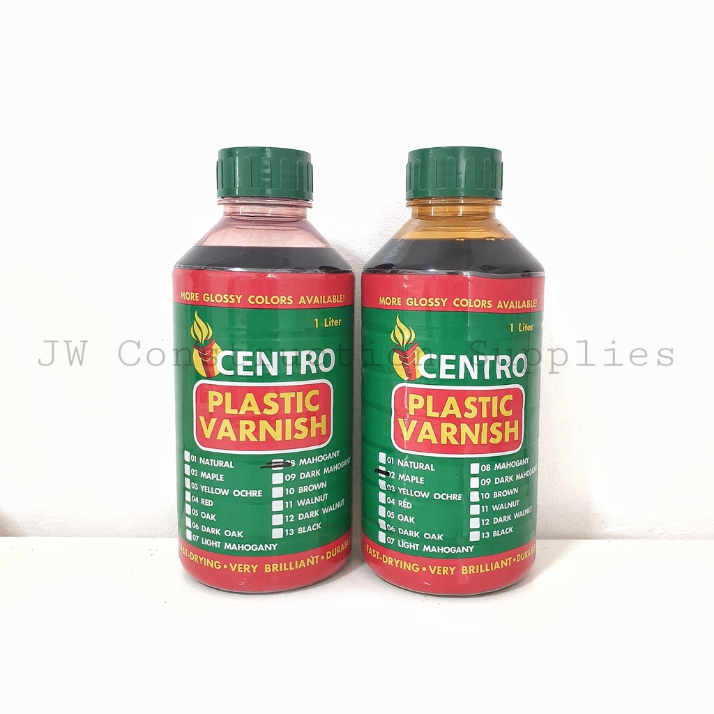 CENTRO Plastic Varnish 1 Liter (Maple, Mahogany, Brown, Natural, Red ...