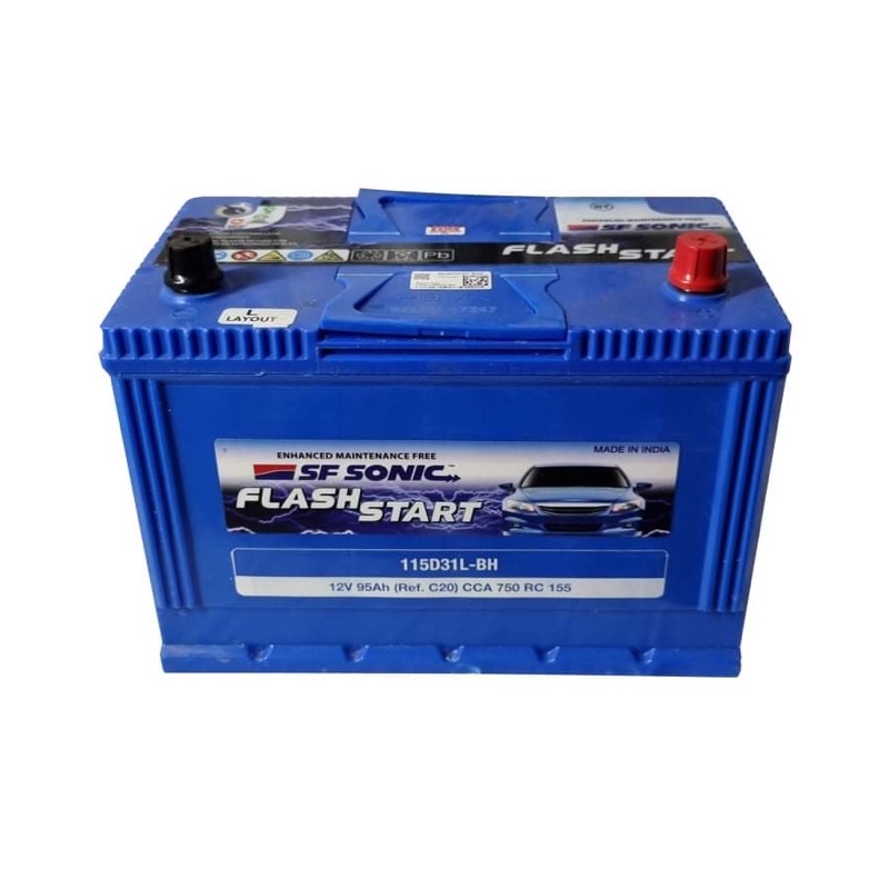 SF Sonic 115D31 L/R Maintenance Free Battery | Shopee Philippines