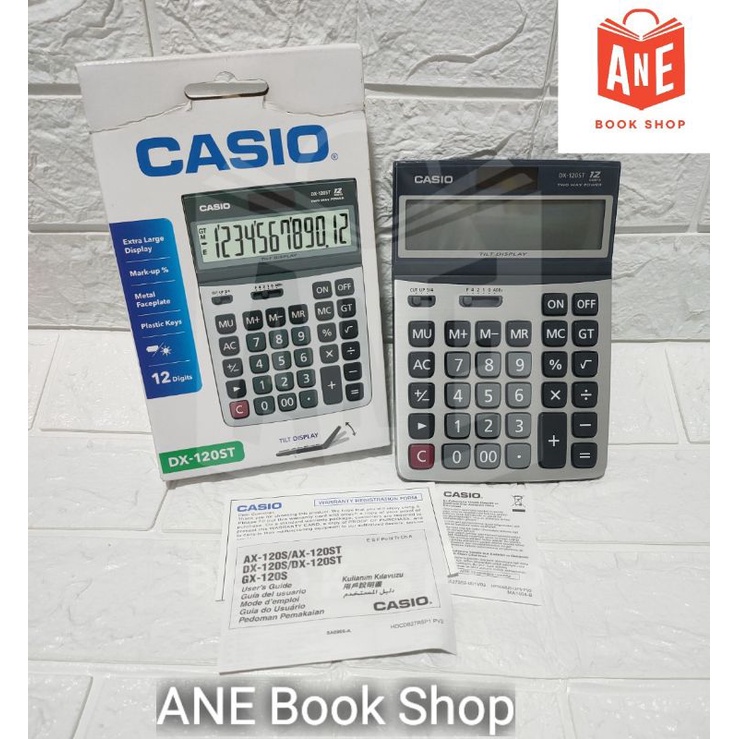 AUTHENTIC Casio DX-120ST Calculator (Tilt Display) | Shopee Philippines