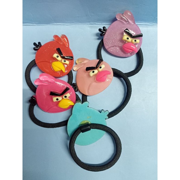 5pcs angrybird dsgn ponytails | Shopee Philippines