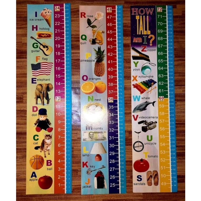How tall Am I? (Height Measurement) 6"x72" wall | Shopee Philippines