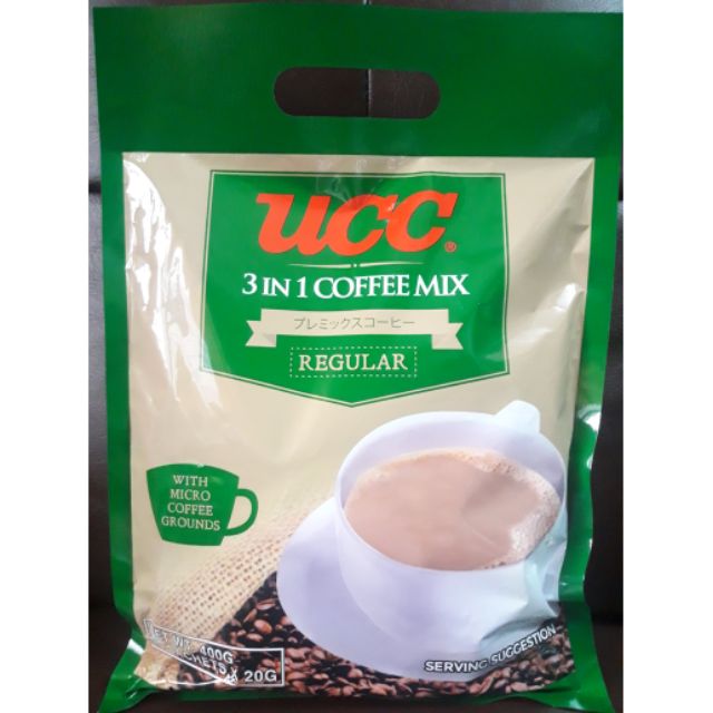 UCC 3in1 Coffee Mix - Regular flavor (20 sachets) | Shopee Philippines