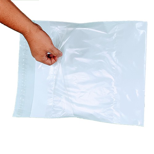 1 Bundle (A3) Extra Large White Plastic Courier Parcel Bag with Pocket ...