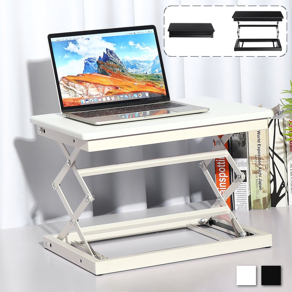 Height Adjustable Standing Desk Desktop Stand Up Desk Riser Laptop ...