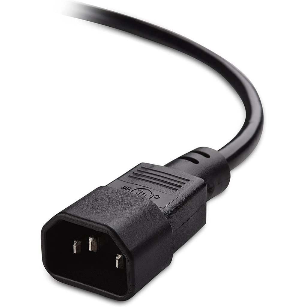 Cable Matters 2-Pack Computer Equipment to PDU Power Cord 1 ft, Power ...
