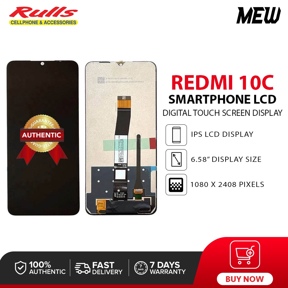 Smartphone LCD for Xiaomi Redmi 10C Digital Touch Screen Display Frame ...