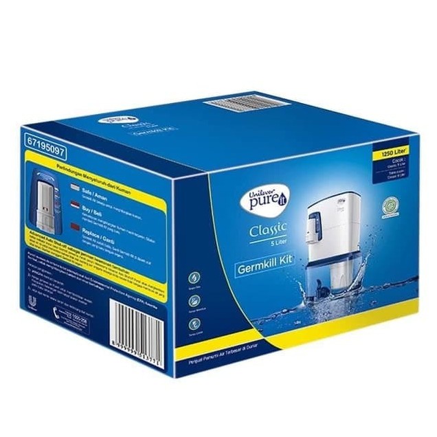 Pureit CLASSIC 5 Liters GERMKILL KITT 1250 Liters 100% original ...