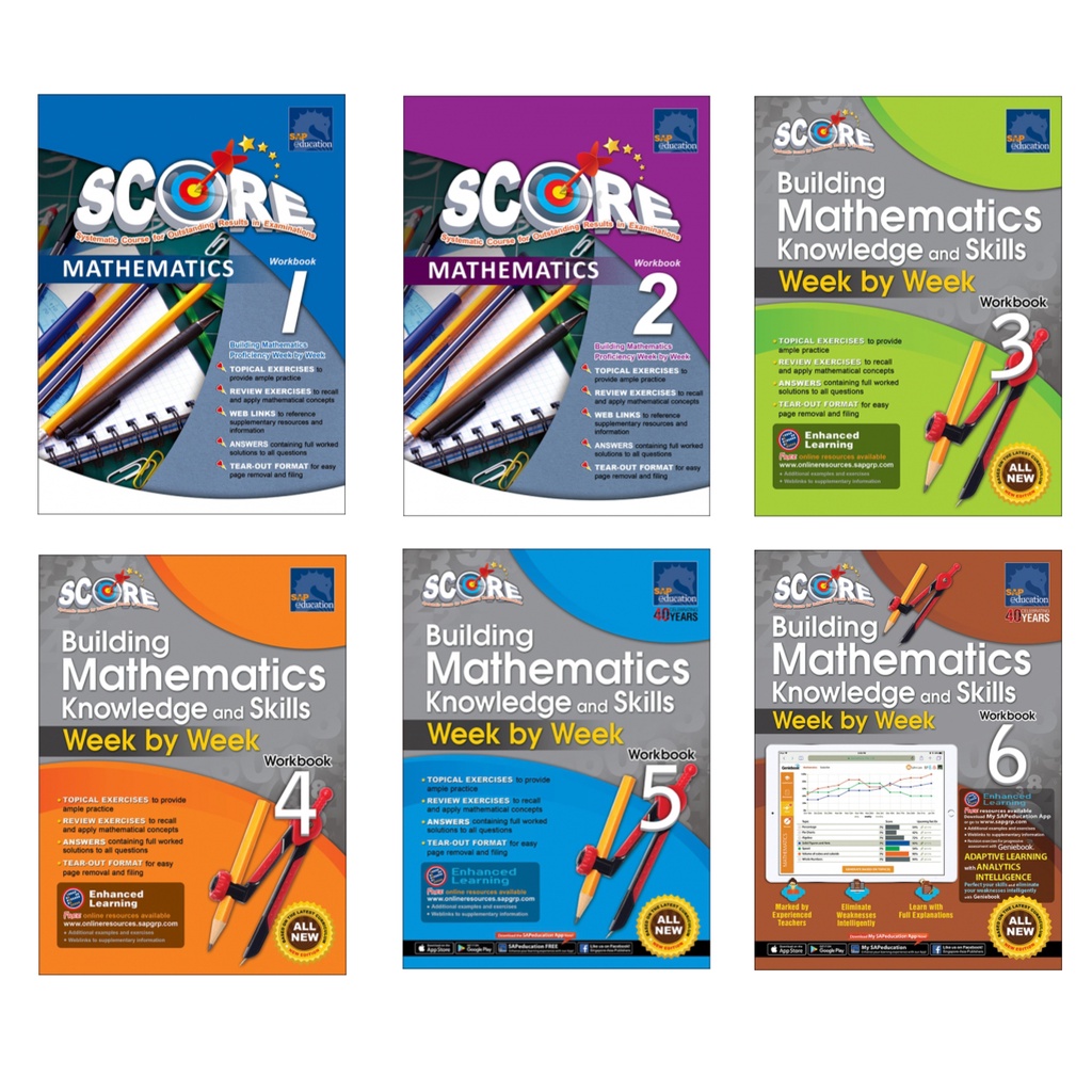 SCORE Building Mathematics Knowledge and Skills Week by Week Workbook 1 ...