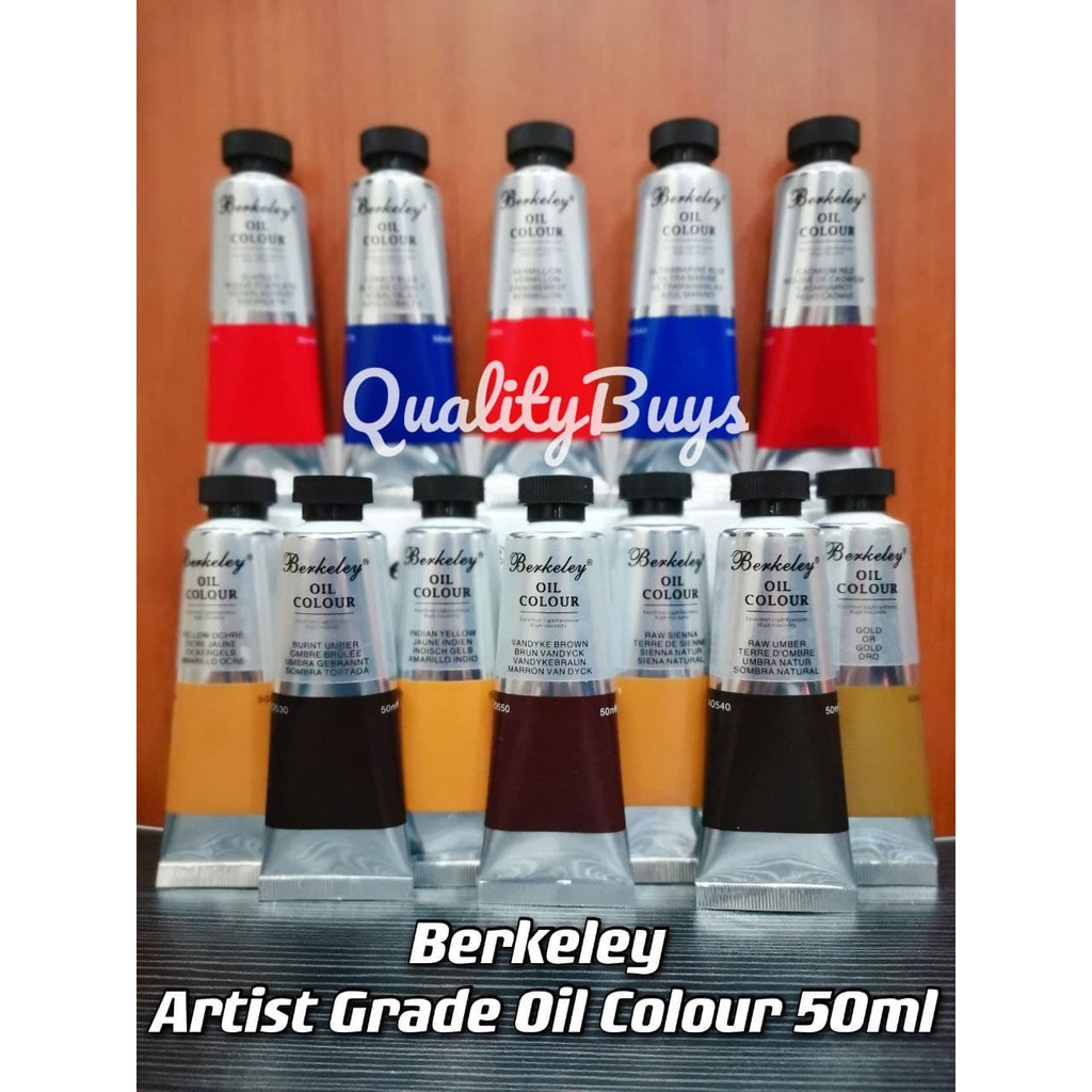 BERKELEY Artist Grade Oil color / Oil Paint 50ML | Shopee Philippines