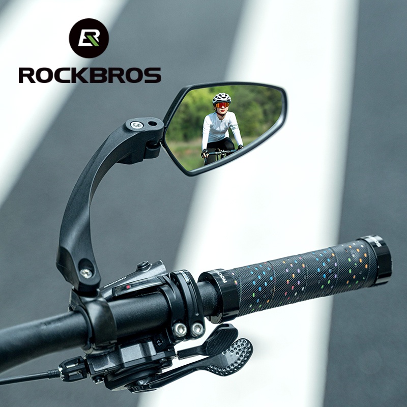 Local Delivery ROCKBROS Bike Mirror HD Rear View 360 Degree Adjustable ...