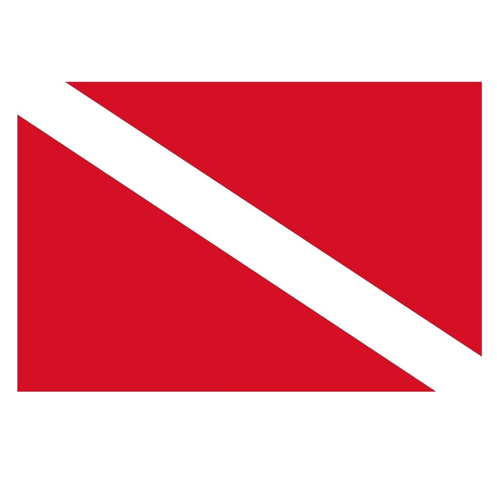 5inch Dive Flag Decal Scuba Diving Diver Search Rescue Boat Vinyl Decal ...