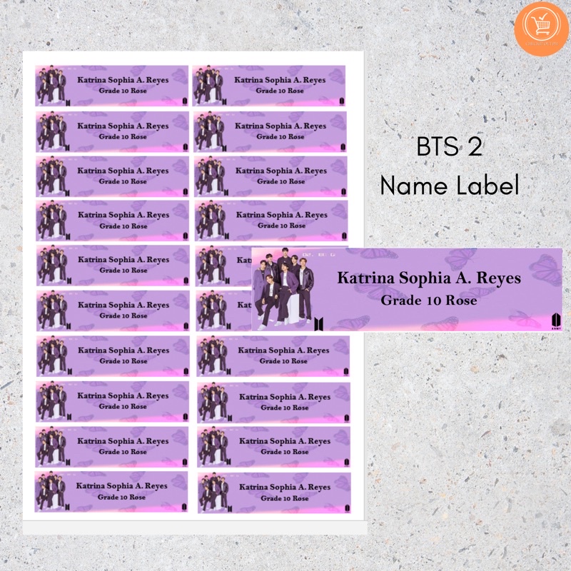 20 pcs Name, 12pcs Subject Sticker Label Kpop Designs Personalized ...