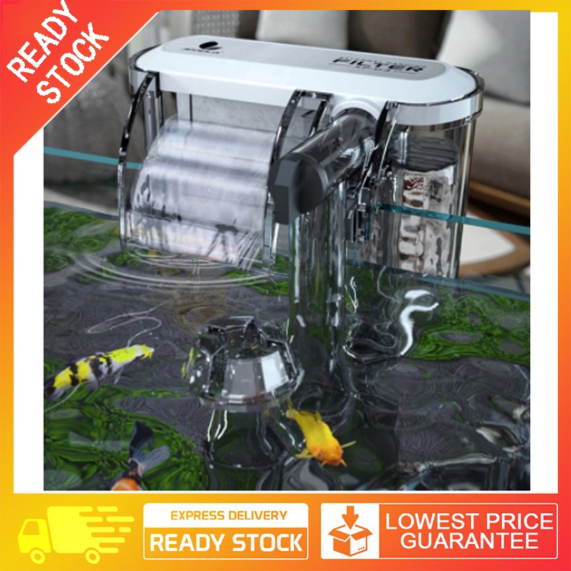 Aquarium Hang On Filter Power Waterfall Suspension Oxygen Pump ...