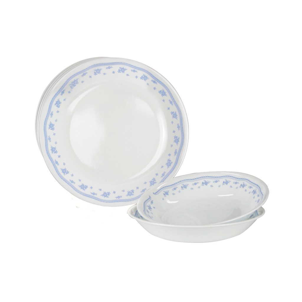 Corelle 6 Piece Dinnerware Set Morning Blue | Shopee Philippines