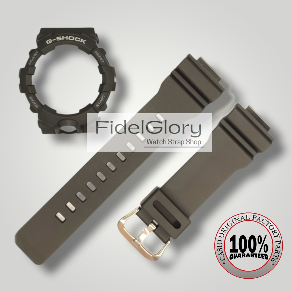 GA-800 / GA-810 Black Matte Bezel and Strap With Grey Font | Shopee ...