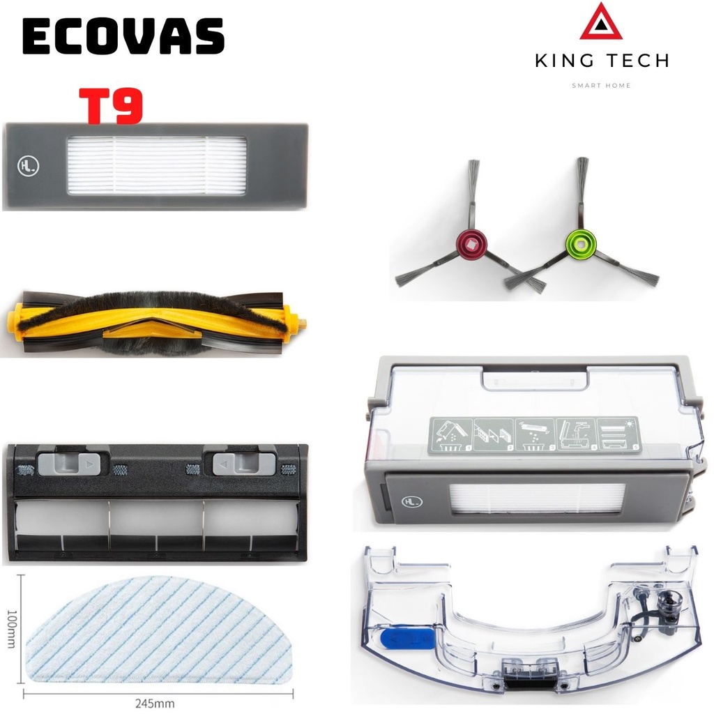 Accessories ROBOT ECOVAS DEEBOT T8 - T9 (max, power, International ...
