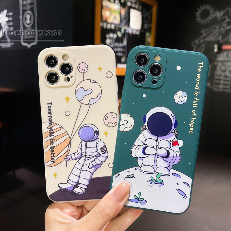 Astronaut Space Casing OPPO A93 A15 A94 A53 2020 A7 A3S A5 2020 A5S A12 A92 A31 A9 2020 Reno 4 ...