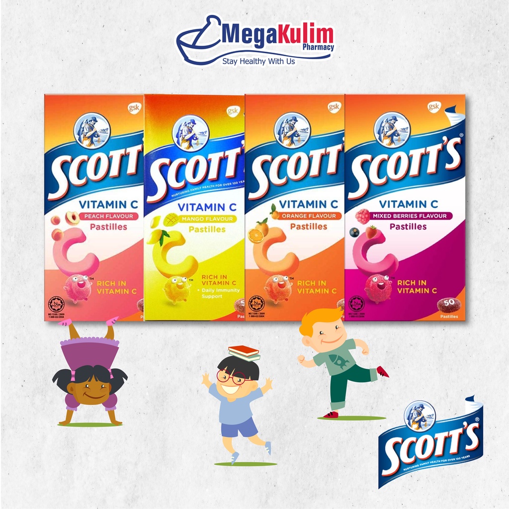 Scott's Vitamin C Pastilles (50's) | Shopee Philippines