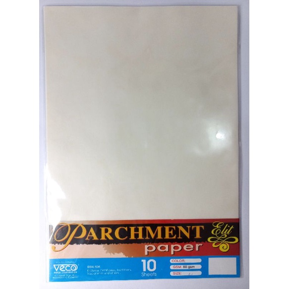 Veco Parchment Paper 10 Sheets 80 Gsm | Shopee Philippines