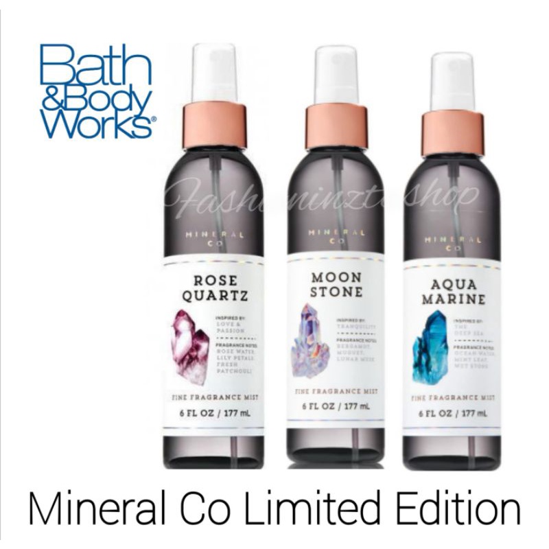 Bath & Body Works Aquamarine|Moonstone|Ross Quartz (𝗥𝗔𝗥𝗘)𝗠𝗶𝗻𝗲𝗿𝗮𝗹 𝗖𝗼 ...