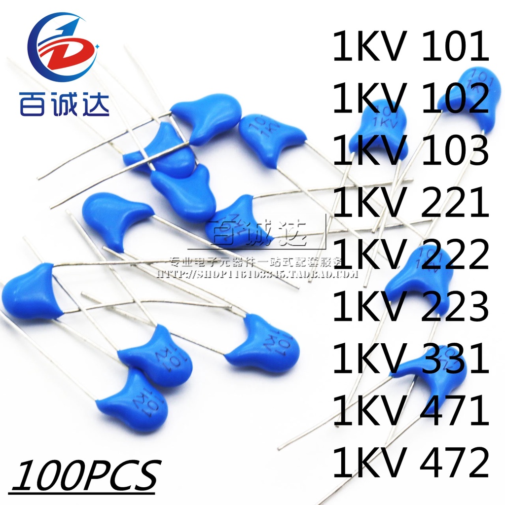 100PCS 1KV 101 102 103 221 222 223 471 472 high voltage ceramic ...