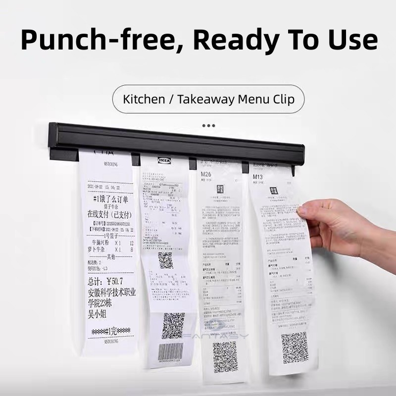 Sviao High Quality Kitchen Menu Clip Receipt Holder No Punching Stick ...