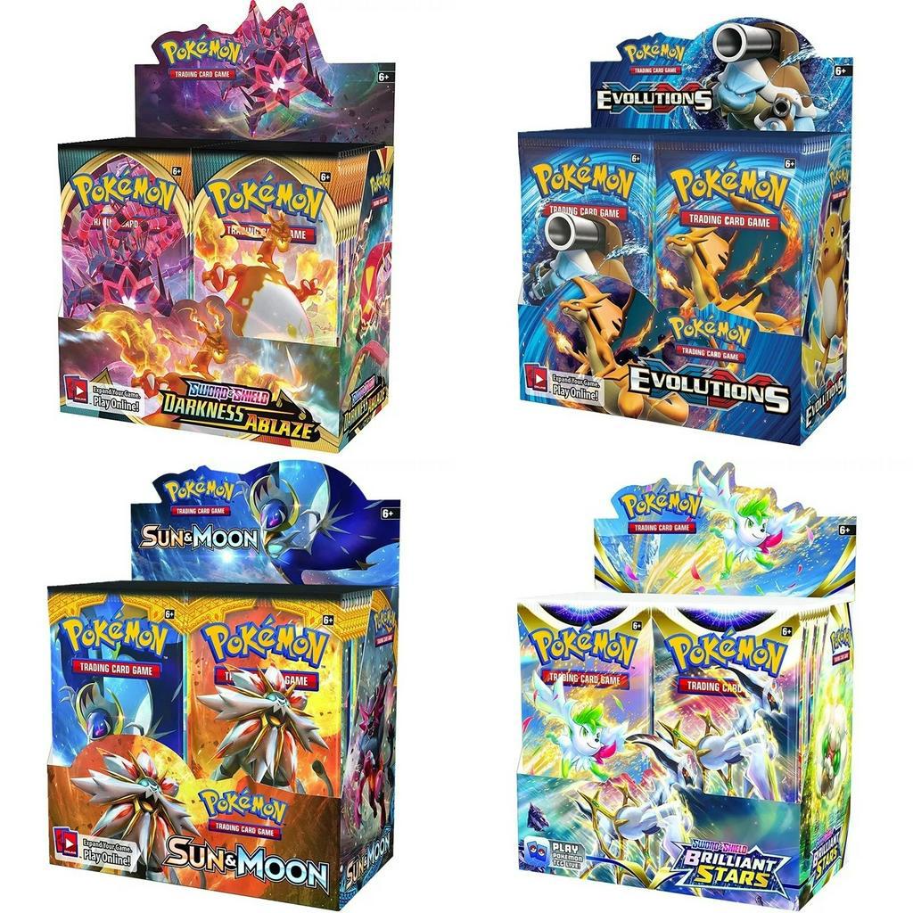 POKEMON CARD BOX (360pcs) Pokemon Cards DX Brilliant Stars Sun & Moon ...