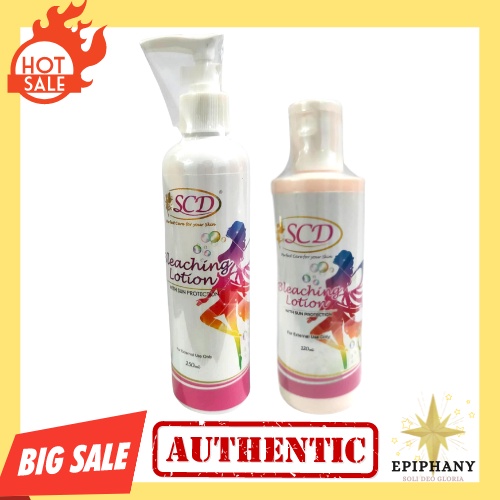 SCD Original Bleaching Lotion with Sun Protection 250ml Big and 120ml ...