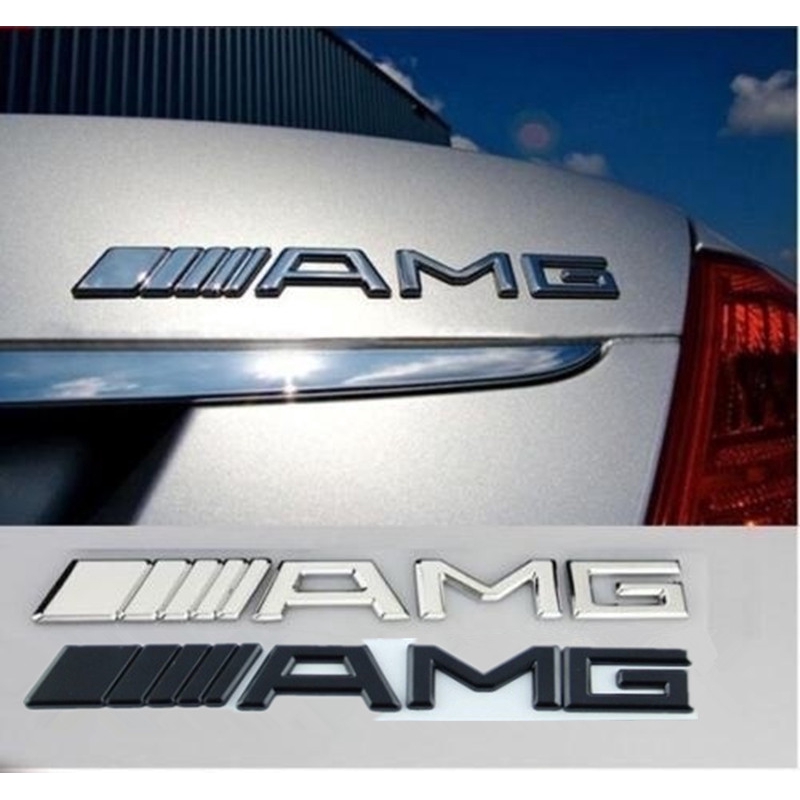 AMG Sticker 3D Metal Car Sticker Logo Badge Decal Applicable For New ...