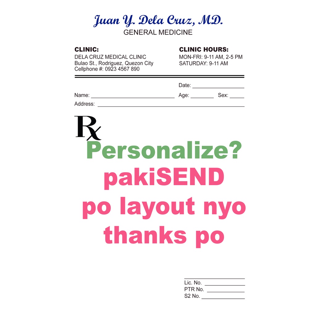 Prescription Pad / RX Pad | Shopee Philippines