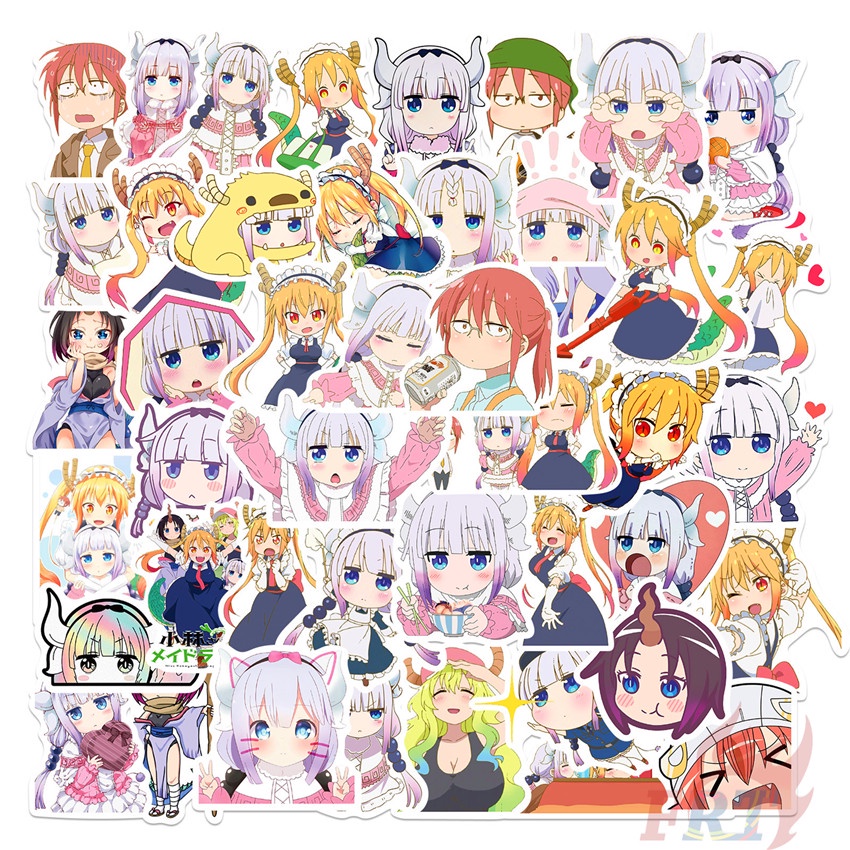 Miss Kobayashi's Dragon Maid Series 02 Stickers 50Pcs/Set Anime DIY ...