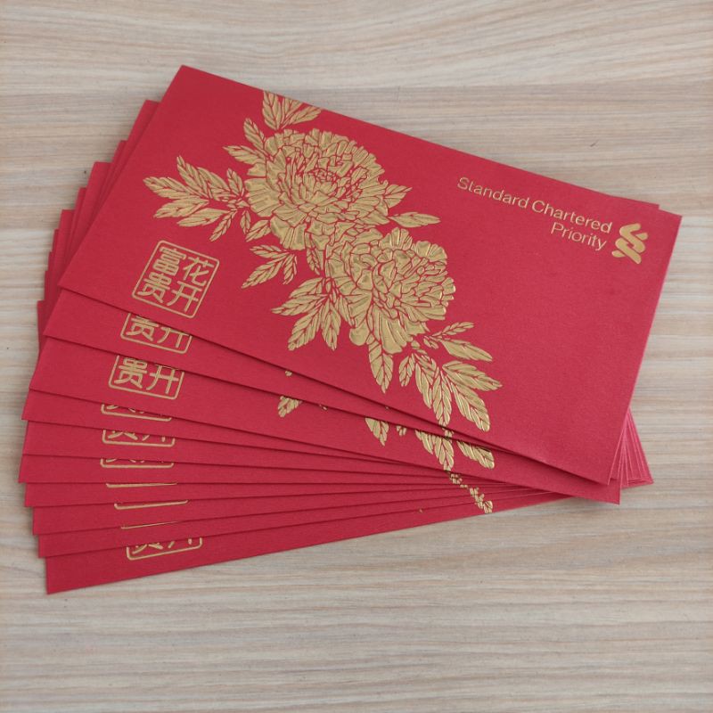 Ang Pau Red Packet 红包封 10pcs 2019 Standard Chartered Bank (Priority ...