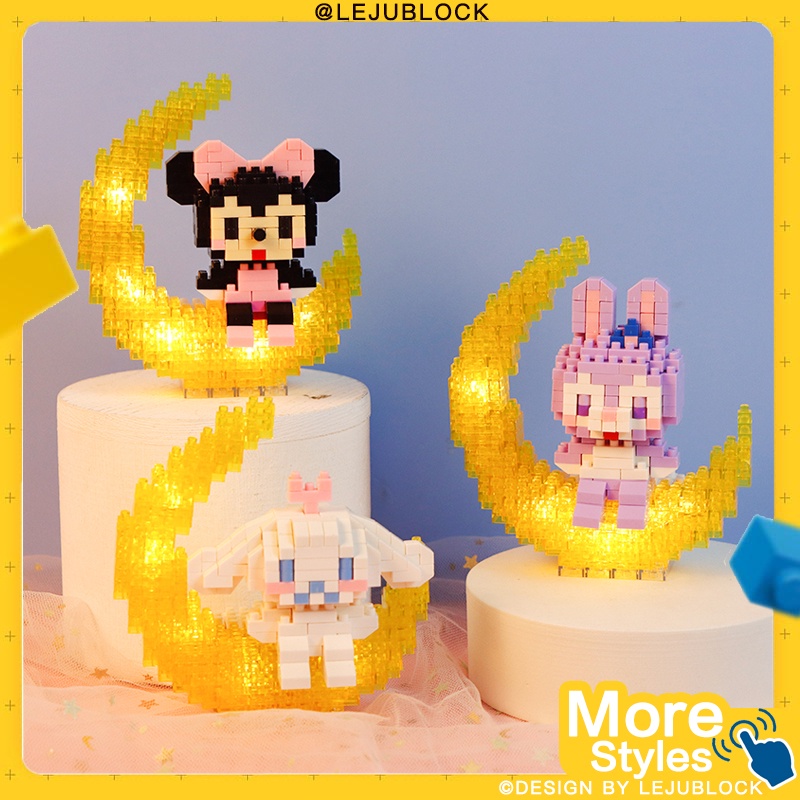 【LEJUBLOCK】moon duffy building blocks linabell figure stellalou nano ...