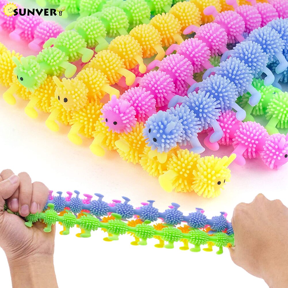 Pull Toys Fidget Stretchy Ropes Worm Monkey Noodles Therapy Soft Jumbo ...