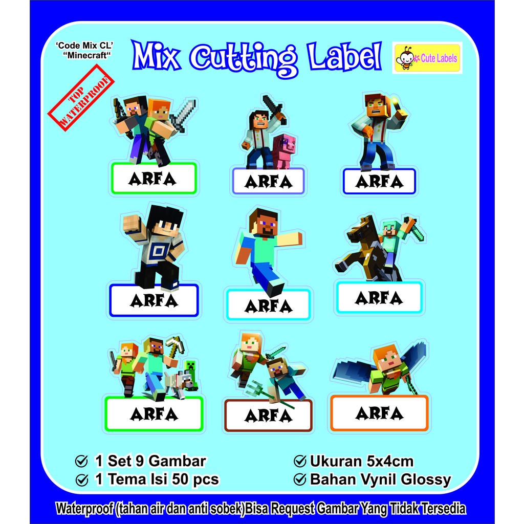 Minecraft Label Cutting Mix | Shopee Philippines