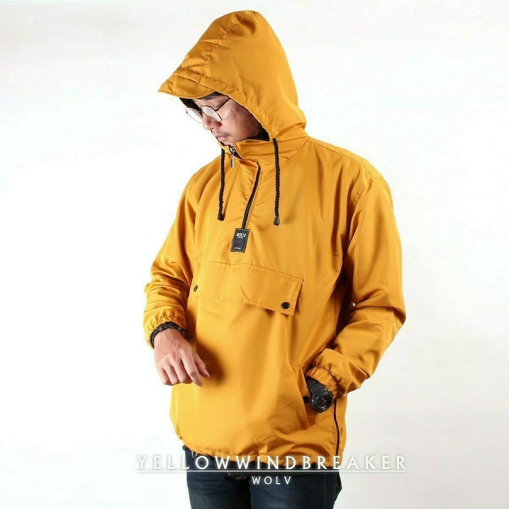 Wolv Embroidery Jacket/Waterproof Jacket/Men's Taslan Jacket/Men's ...