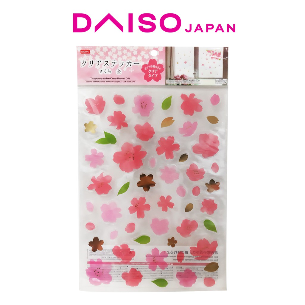 Daiso Cherry Blossom Transparent Wall Stickers | Shopee Philippines