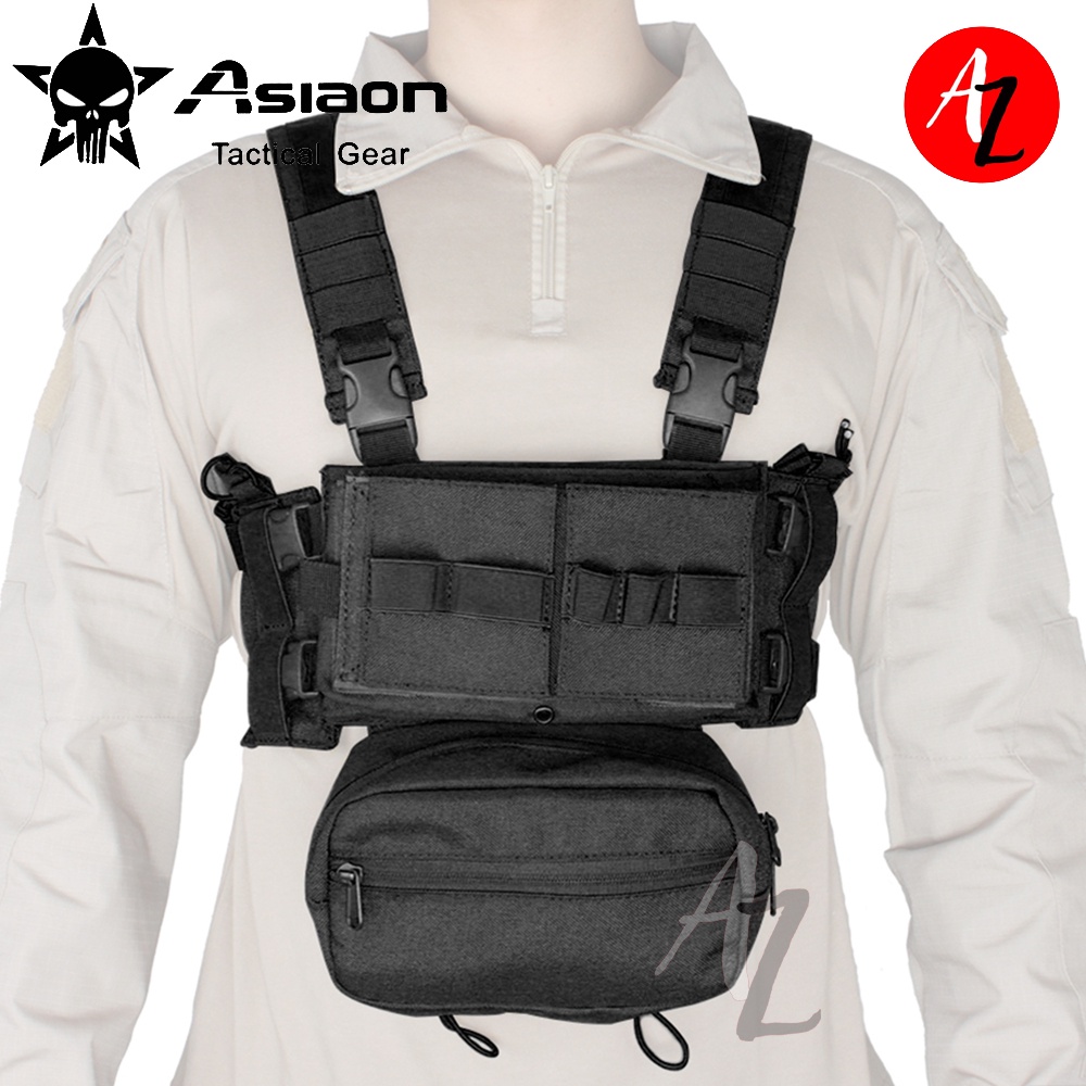 ASIAON MK3 Tactical Modular Easy Chest Rig Vest Rig Chest Bag Modular ...