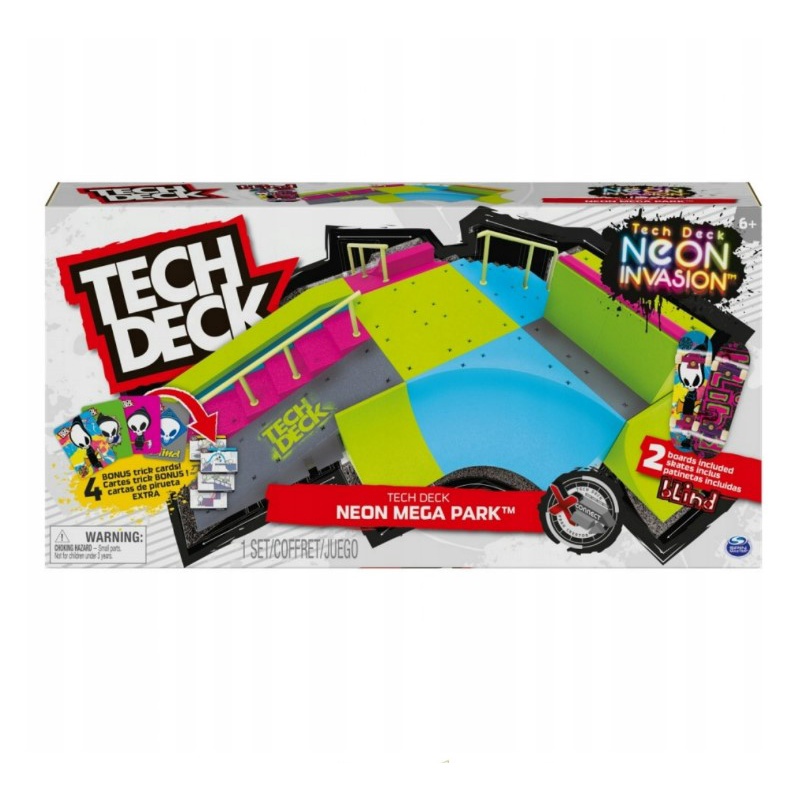 Tech Deck Neon Invasion Mega Park X-Connect Creator Customizable Glow ...