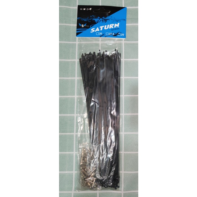 SATURN Bicycle Spokes Size 26, 27.5, 29 MTB Rayos Stainless | Shopee ...