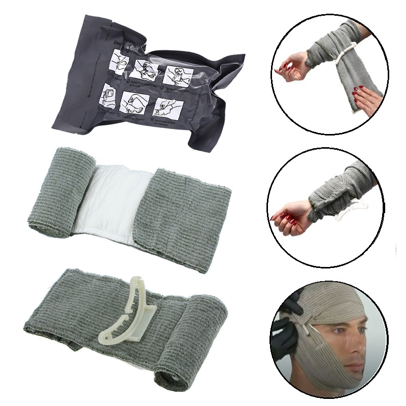 first aid medic wound care elastic Israeli wrap Compress army trauma ...