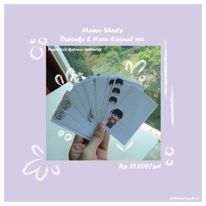 Fugou Keiji Balance: Unlimited | Daiharu Memo Sheets | Shopee Philippines