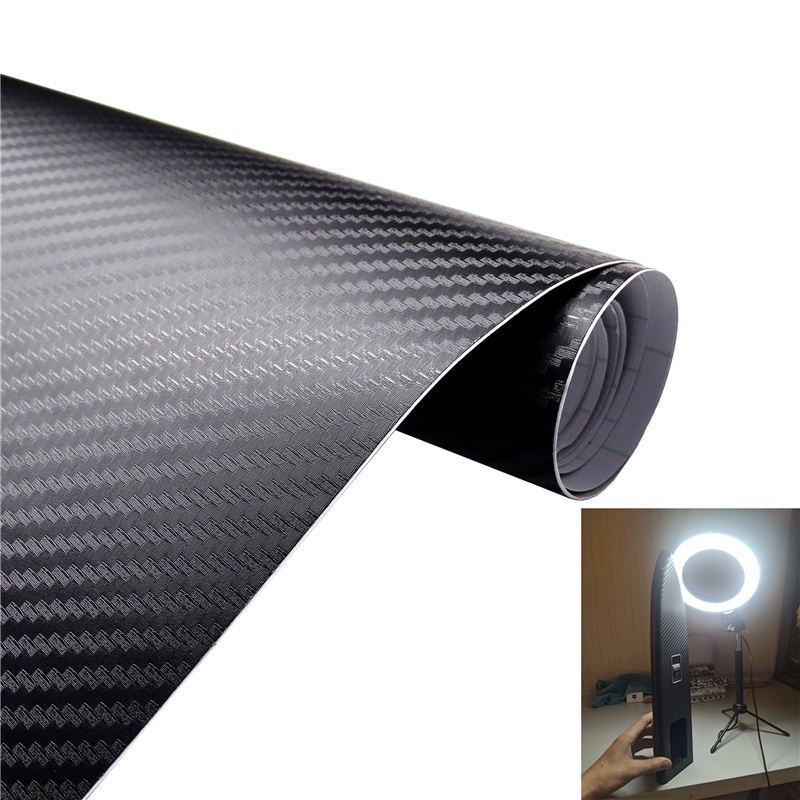 127cmX30cm Car Sticker 3D Carbon Fiber Vinyl Film Waterproof Car Wrap ...