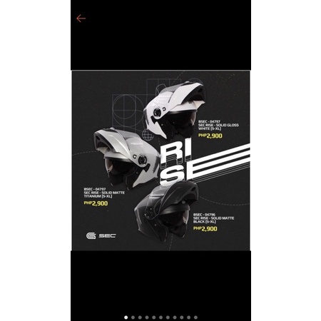 Sec rise modular dual visor helmet (Free smoke lens) | Shopee Philippines