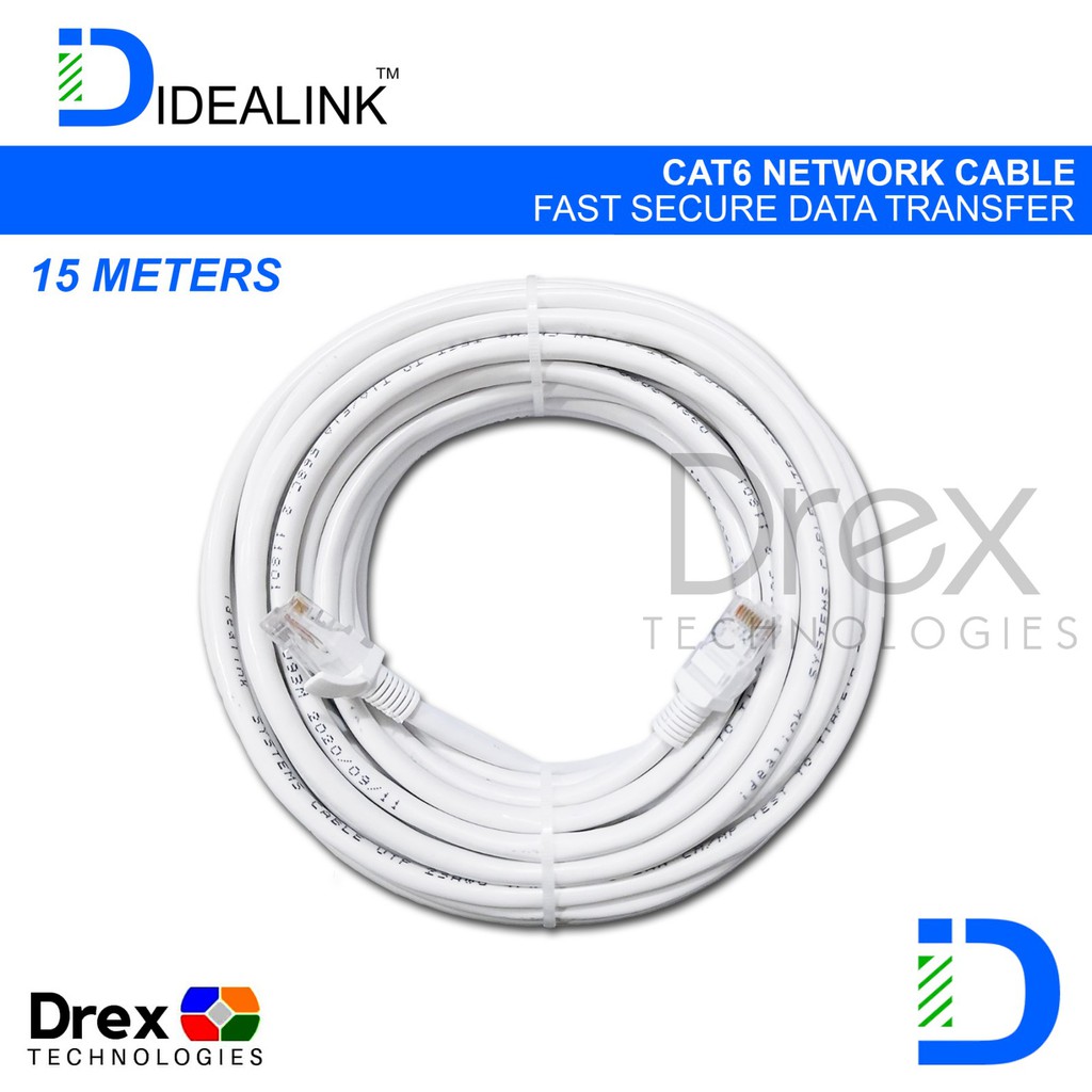 15M Idealink Cat6 Gigabit UTP Lan Cable Cat6 Ethernet Cable 15M Ready ...