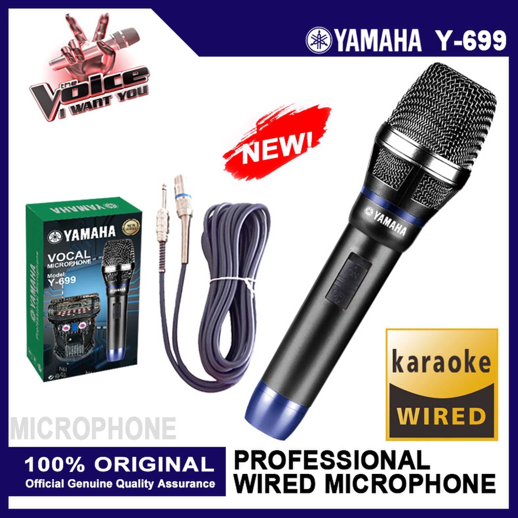 COD YAMAHA Y-699 Profesional Dynamic Microphone (Black) Free Foam and Ring | Shopee Philippines