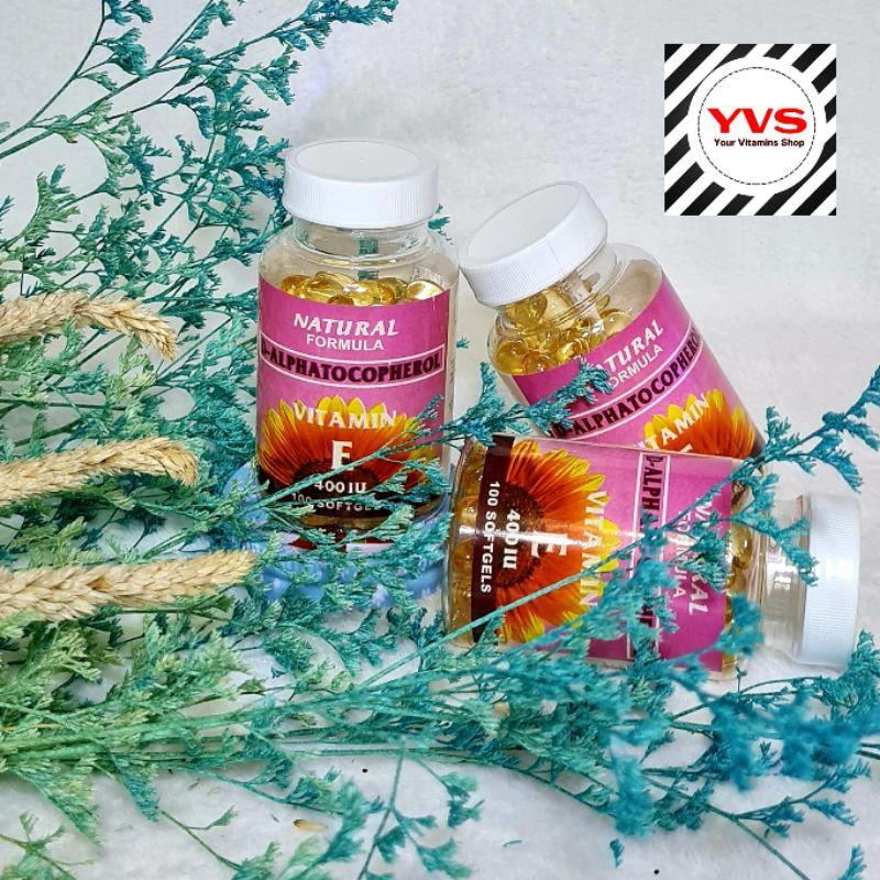 Natural Formula Vitamin E 400 IU 100 softgels | Shopee Philippines