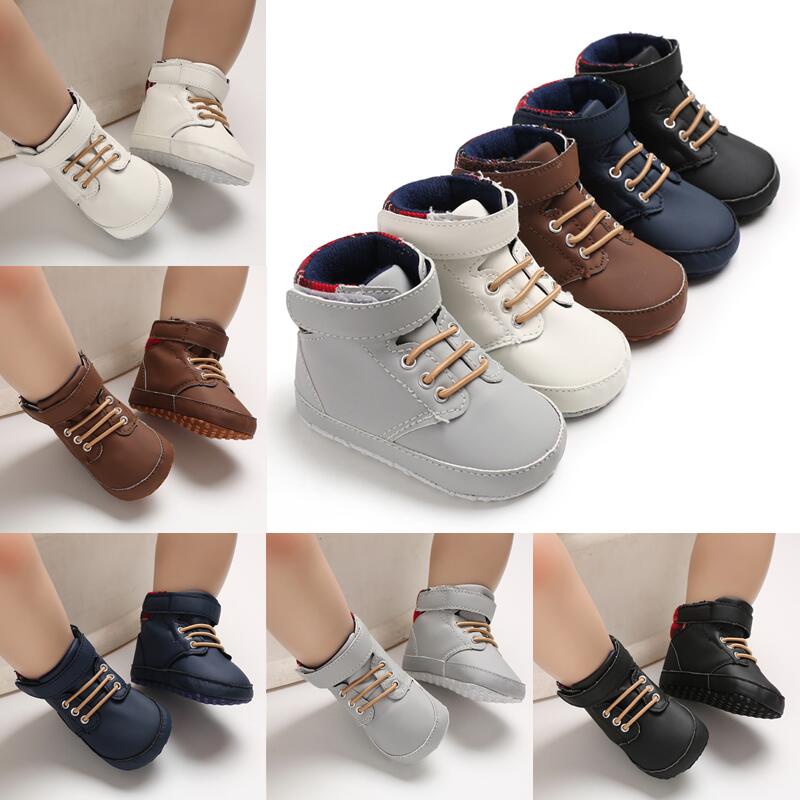 Binyag Baby Shoes Toddler Baby Boots Gentlemen Soft Sole Newborn Boy ...